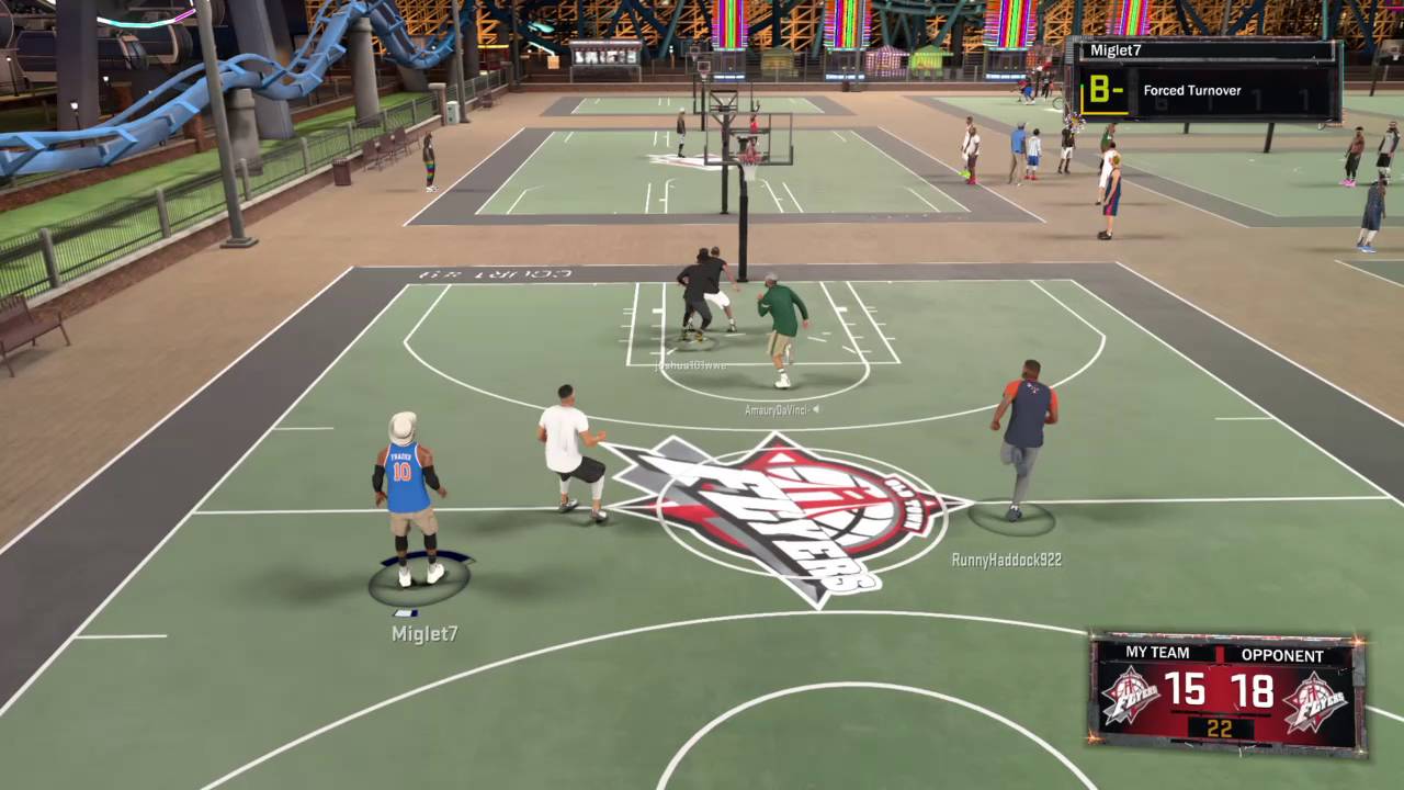 NBA 2k17 MyPark-Crazy Full Court Shot - YouTube