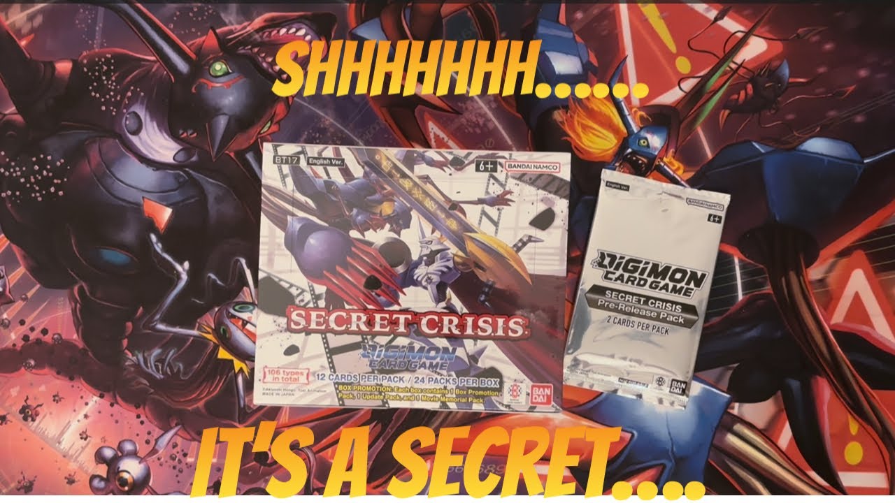 Digimon TCG: BT17 Secret Crisis Box Opening - YouTube