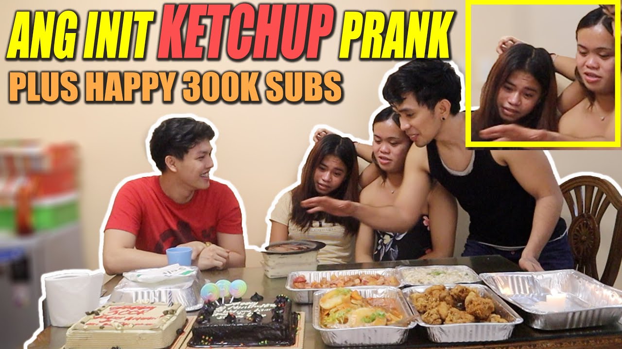 ANG INIT NG KETCHUP PRANK (300k Celebration! YEY!) w/ Kim Arda, Medyo ...