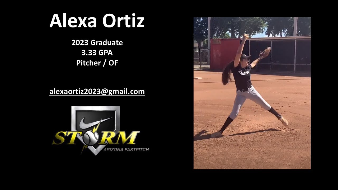 Alexa Ortiz - 2023 - Pitcher/ OF - Phoenix, AZ - YouTube