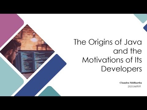 Origins of java and developers motivation | java | programming language - YouTube