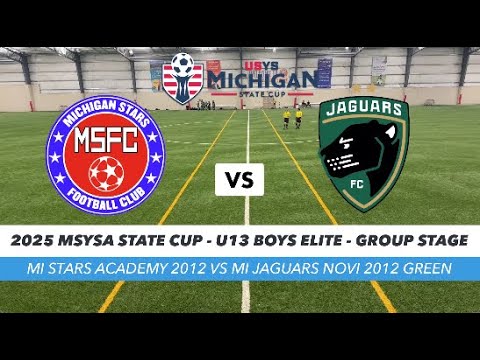 2012 MI Stars Academy vs 2012 MI Jaguars Novi Green - YouTube