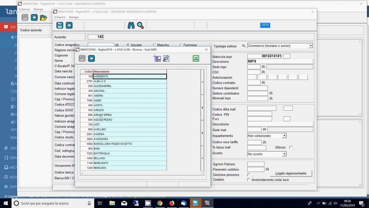 CREAZIONE DITTA GIS PAGHE SOFTWARE RANOCCHI - YouTube