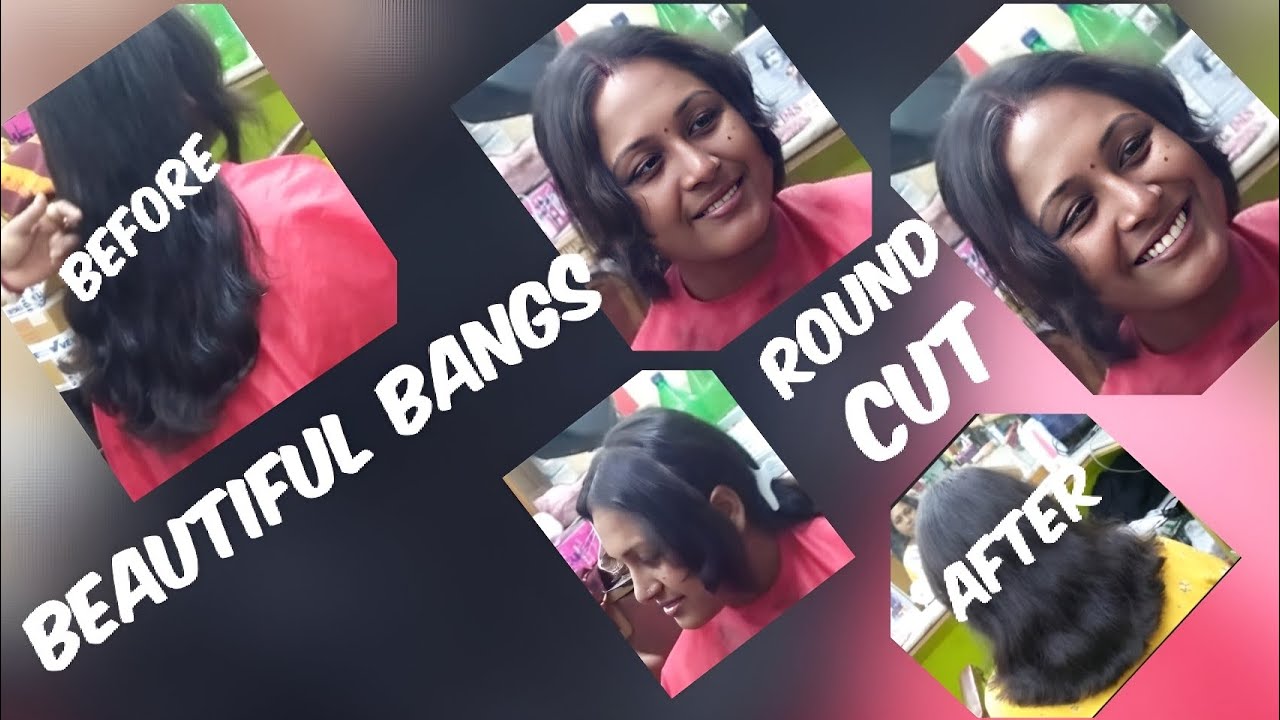 Round haircut with beautiful bangs ## Round haircut ## Beautiful bangs ...
