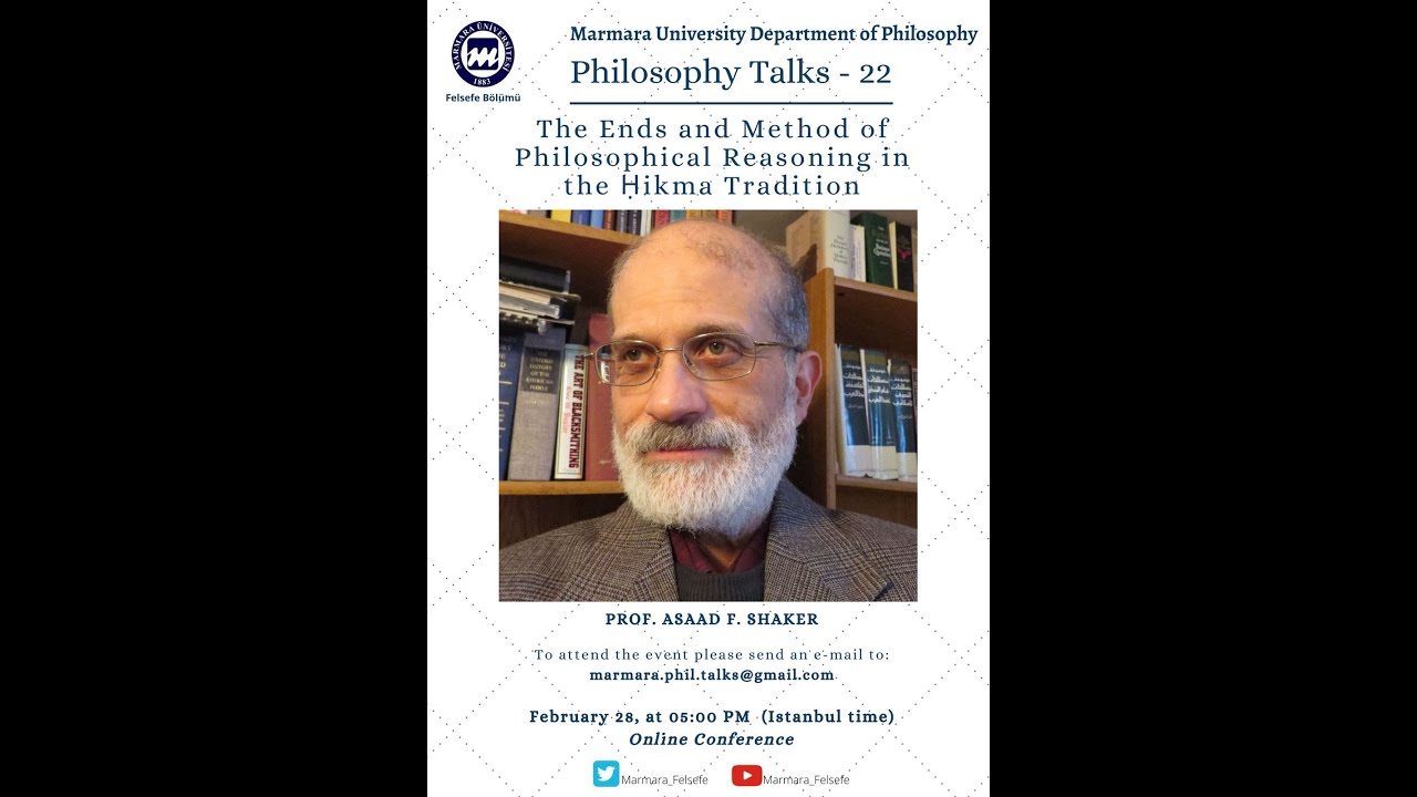 Philosophy Talks 22: Prof. Anthony Asaad F. Shaker - YouTube