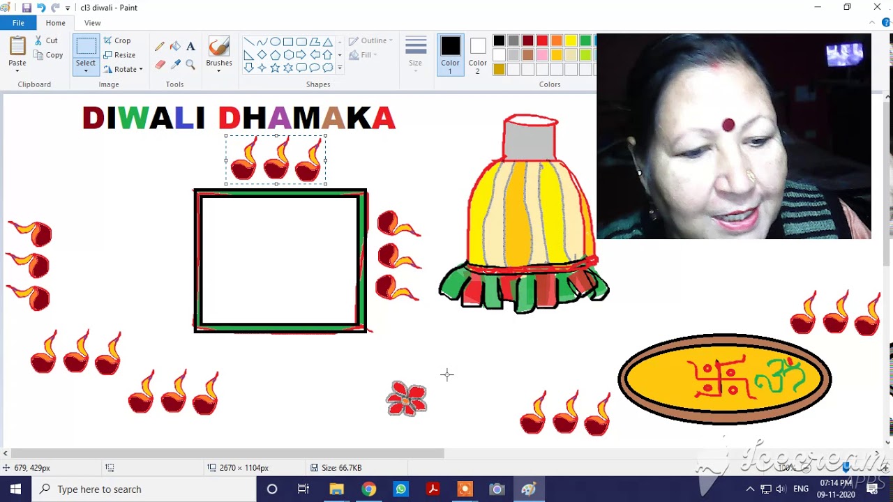 Cl3 Ms Paint (Happy Children's day) - YouTube