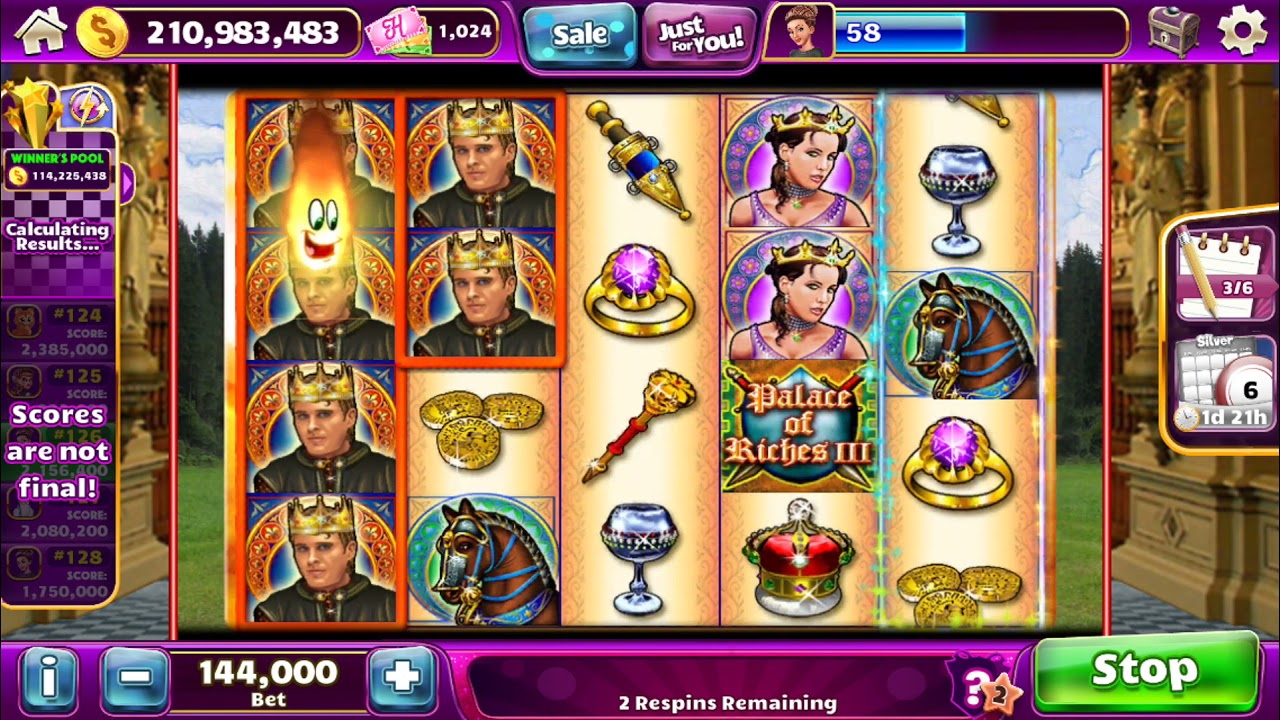 PALACE OF RICHES III Video Slot Casino Game with a SUPER RESPIN BONUS ...
