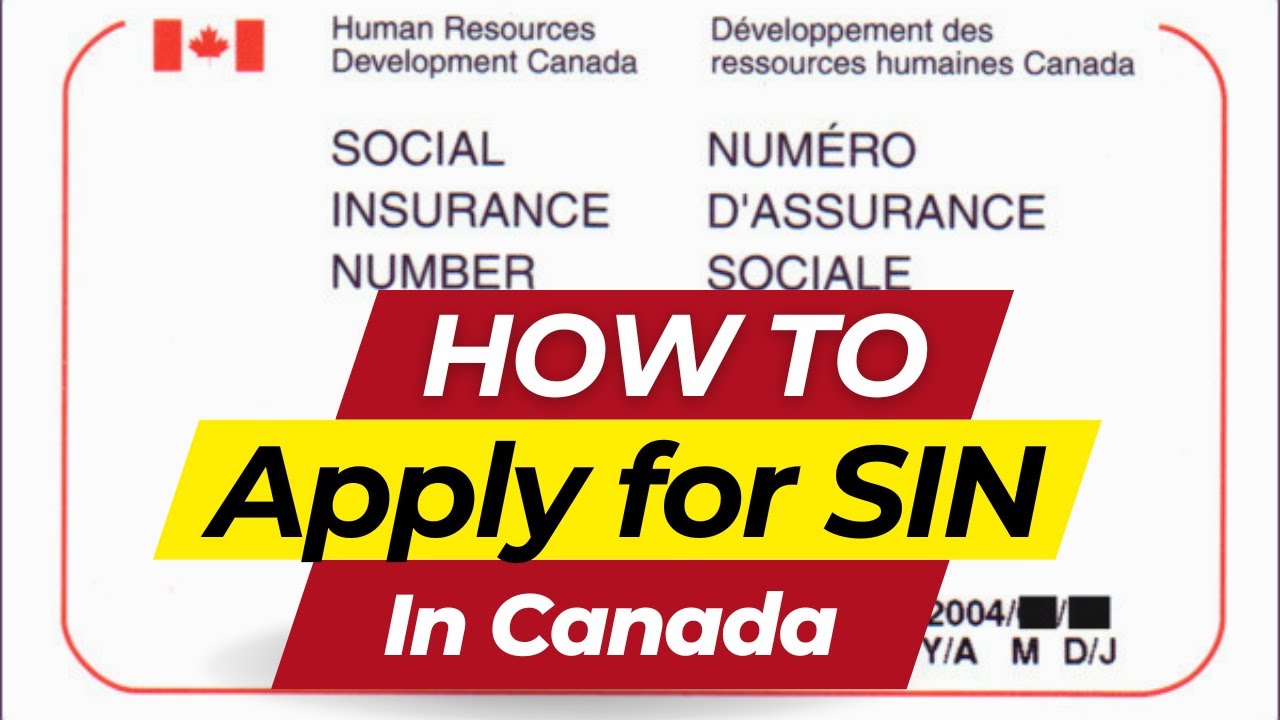 How to Apply for SIN (Social Insurance Number) in Canada as Newcomer ...