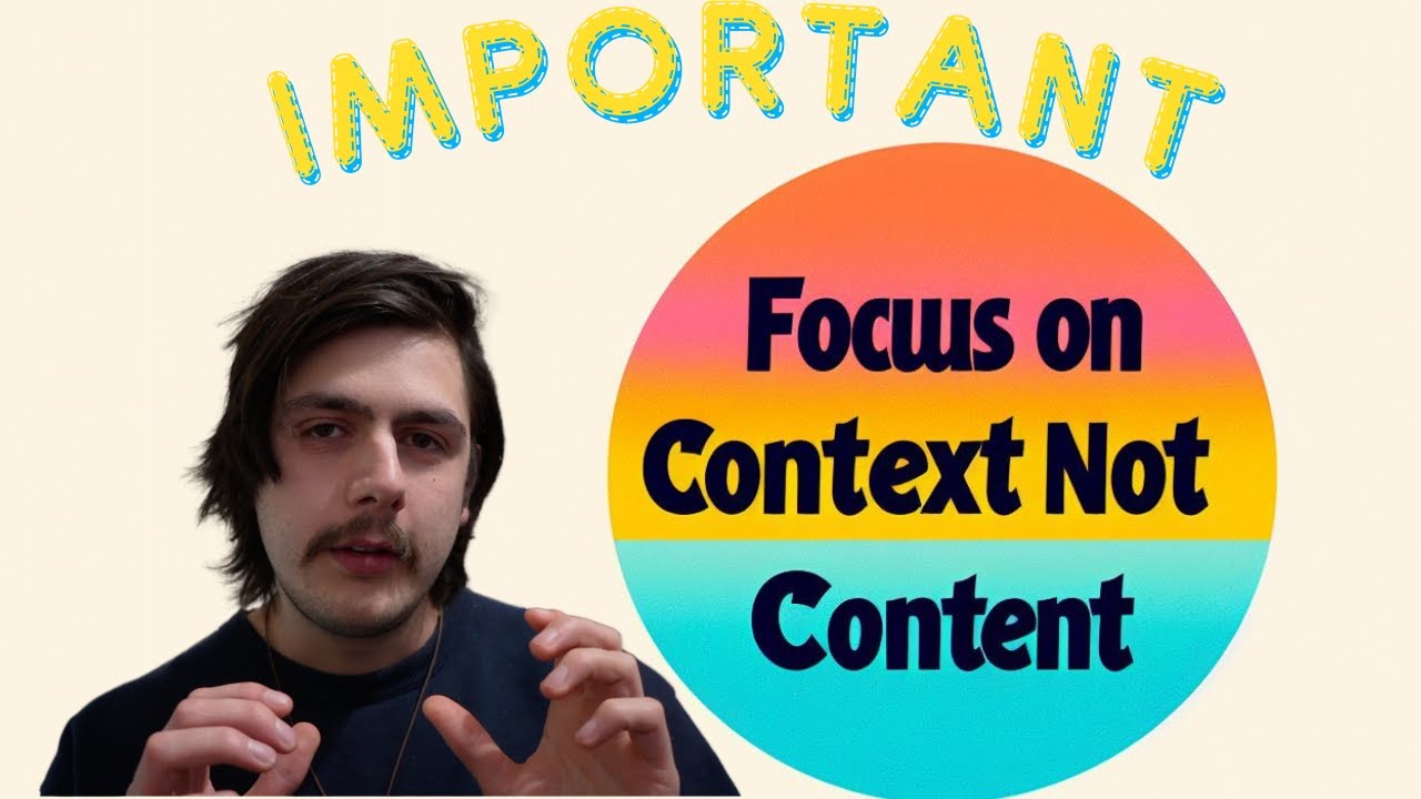 Focus on CONTEXT over CONTENT (Break the cycle) - YouTube