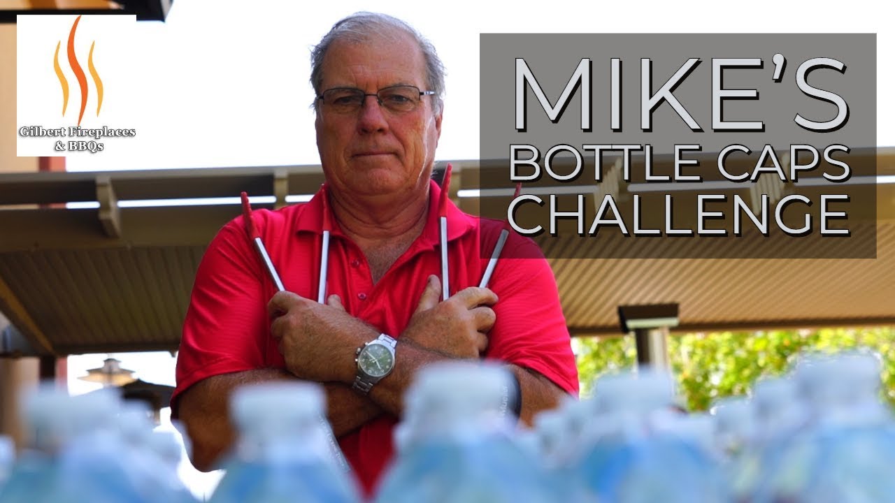 Mike's Bottle CAPS Challenge - Mike vs 24 WATER BOTTLES! - YouTube