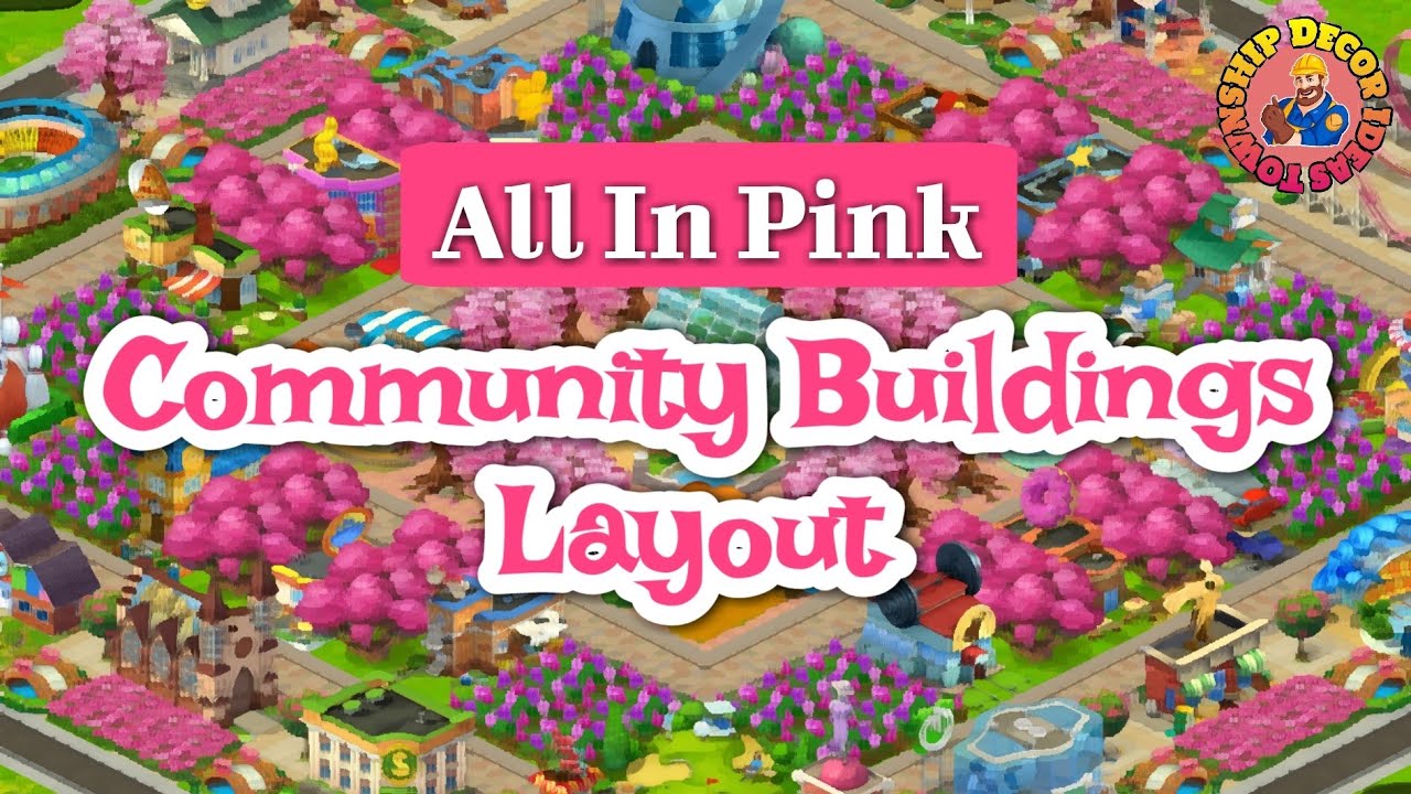 All In Pink || Community Buildings Layout Idea || Township Design Idea ...