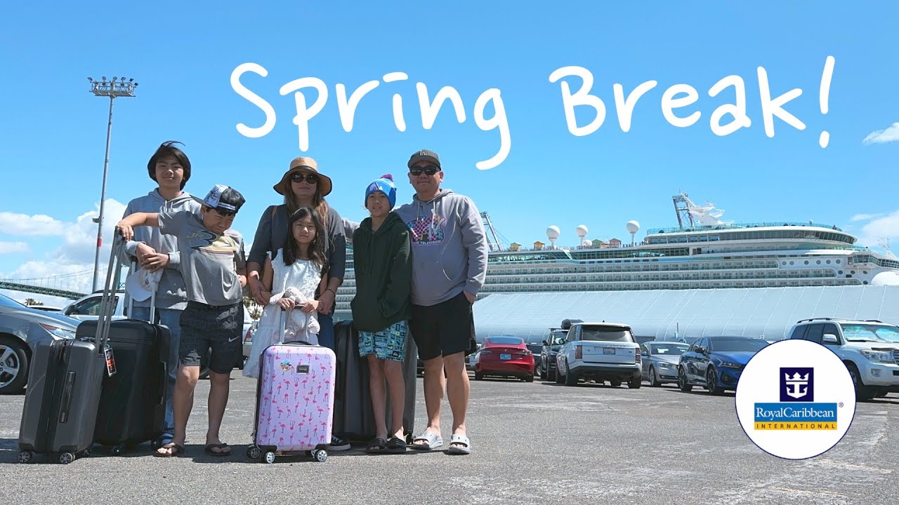 Spring Break! Day 1 at Royal Caribbean Cruise - YouTube