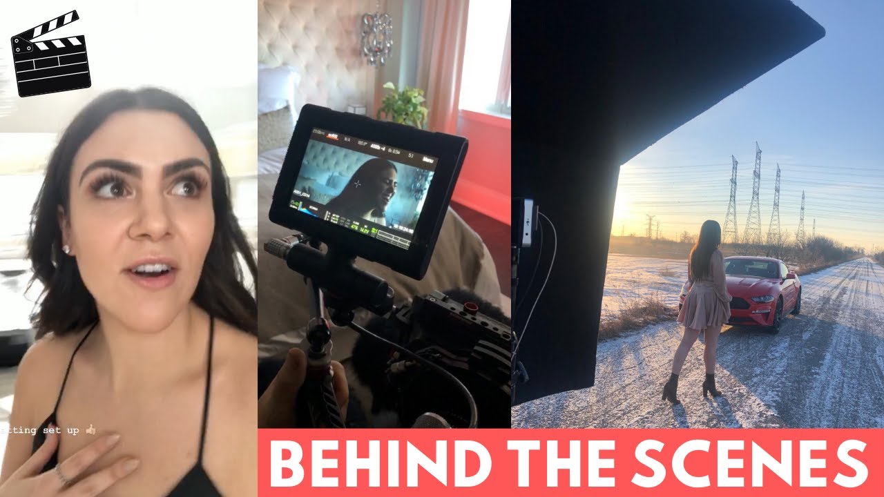 BEHIND THE SCENES OF MY MUSIC VIDEO - YouTube