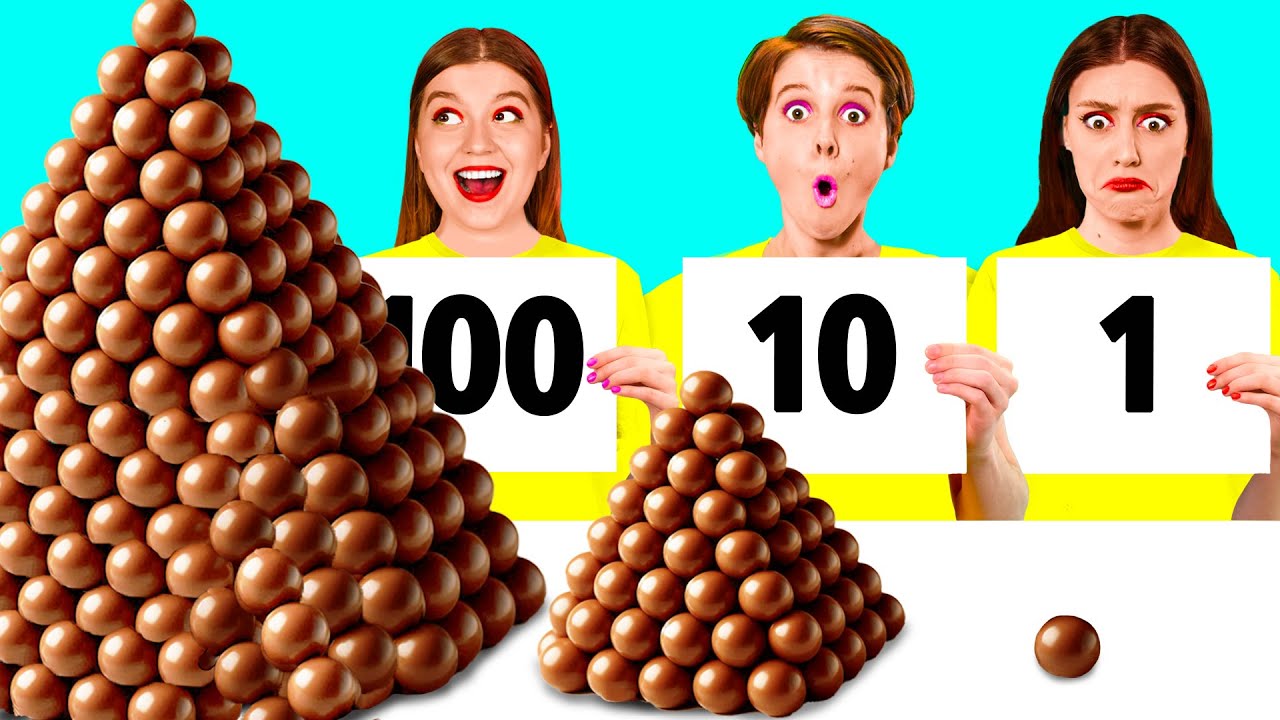 100 Слоев Еды Челлендж | Забавные Лайфхаки с Едой от DaRaDa Challenge ...