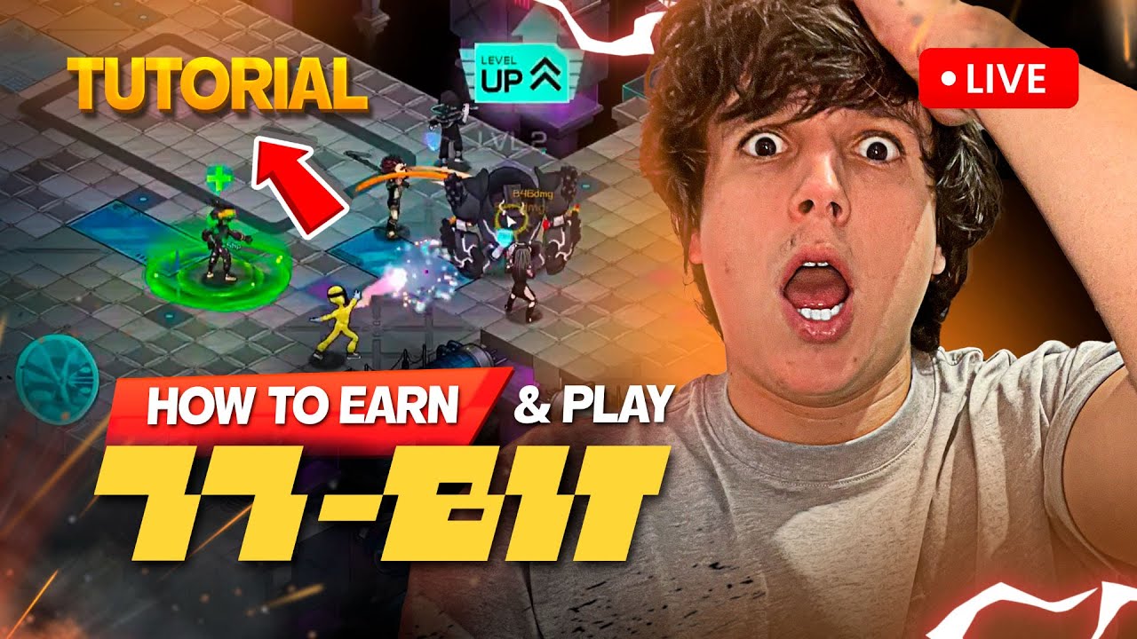 77 bit gameplay, new play to earn mmorpg! Day 2 - YouTube