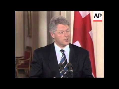 USA: BILL CLINTON AND JOHN MAJOR PRESS CONFERENCE - YouTube