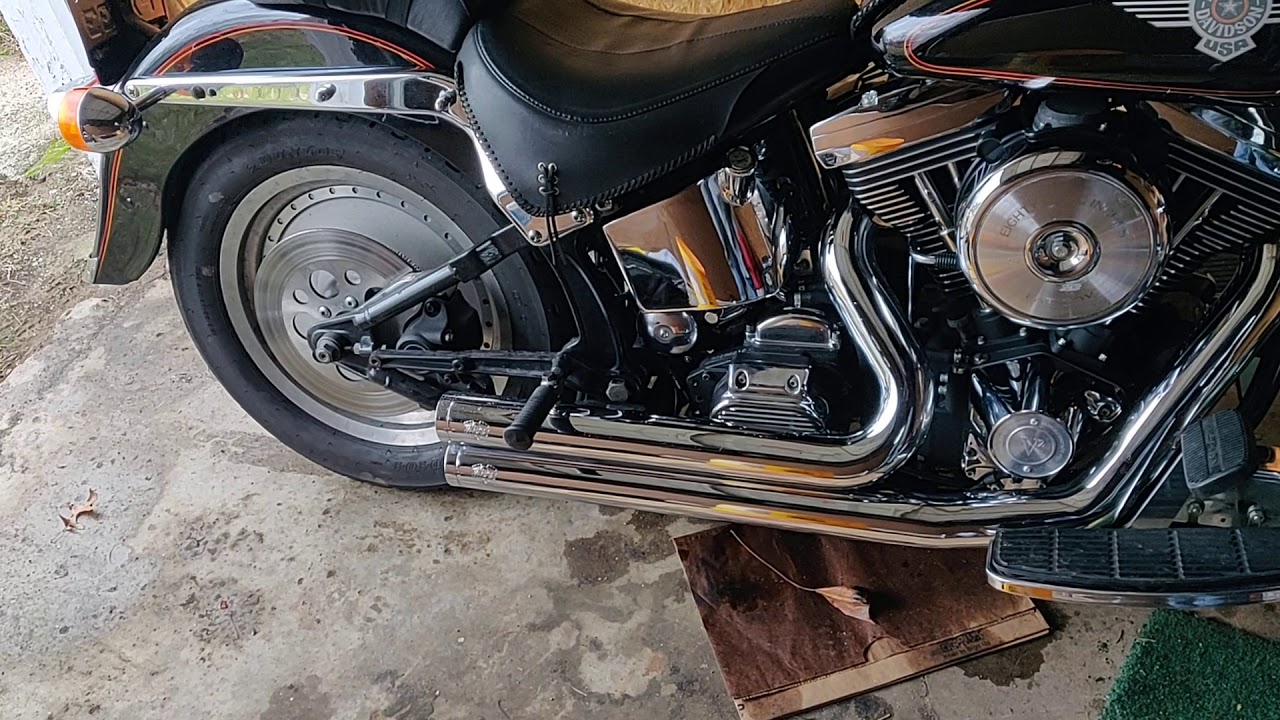 1992 Evo Fatboy Vance & Hines Short Shots - YouTube