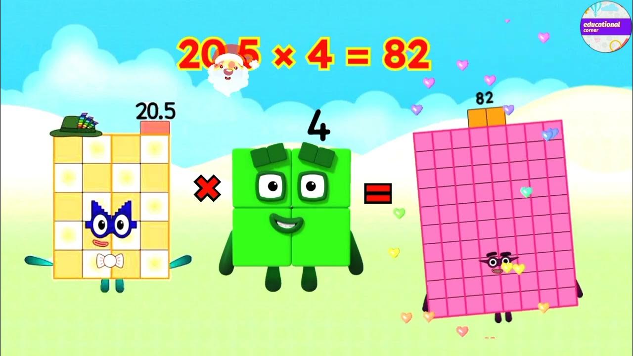 Numberblocks 20.5 decimal multiplication | times table | learn to count @Educationalcorner110 ...