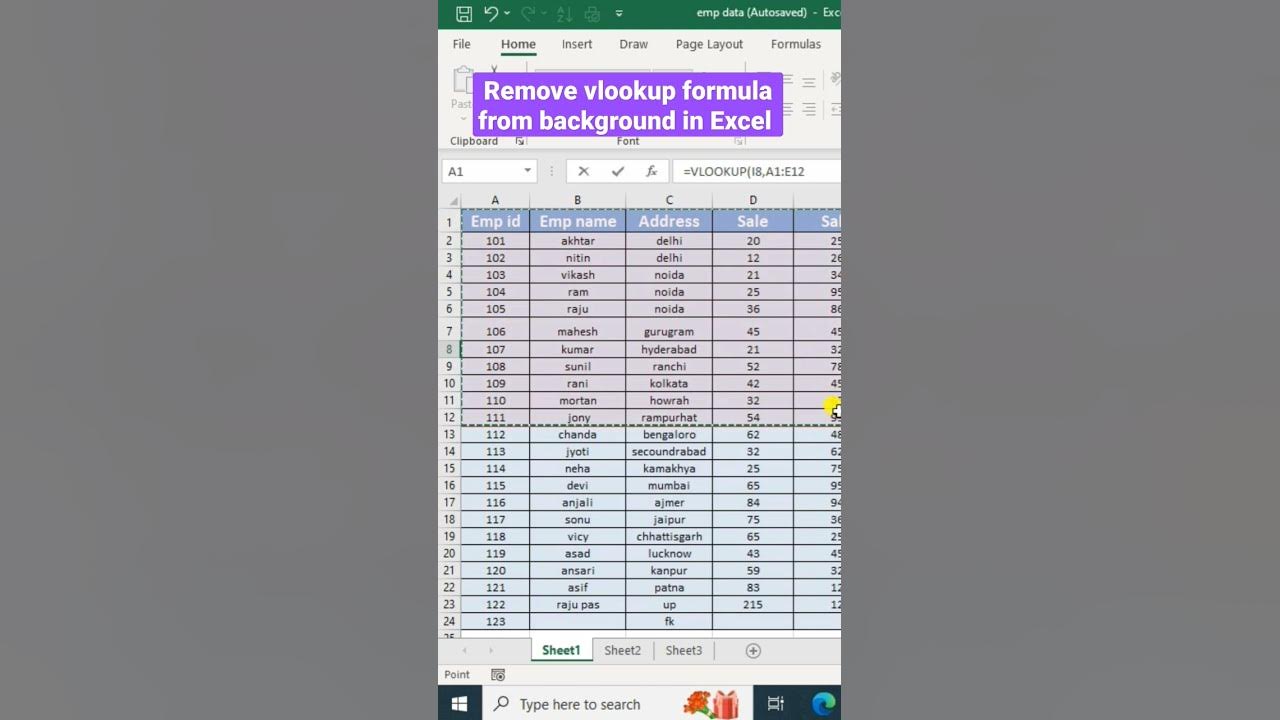 How To Remove Vlookup Formula From Background vlookupformula vlookup how-to-remove-vlookup-formula-from-background-vlookupformula-vlookup