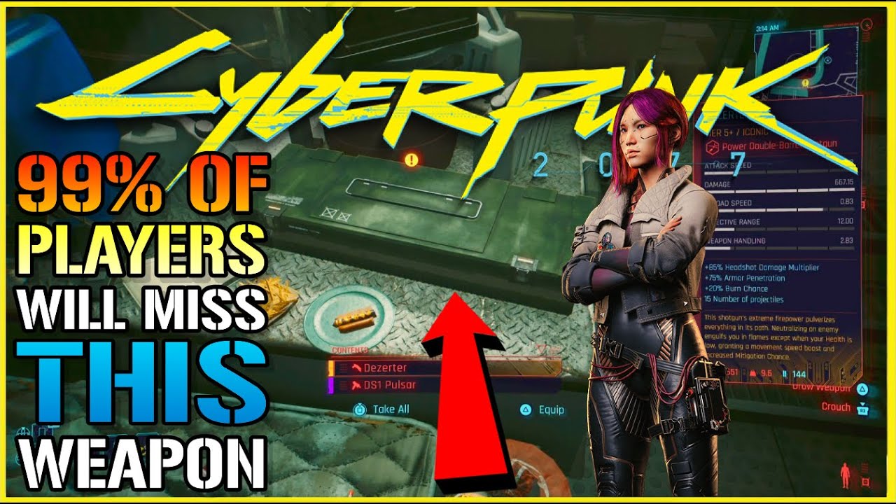 Cyberpunk 2077: 99% Of Players Will Miss This ICONIC Weapon The ...