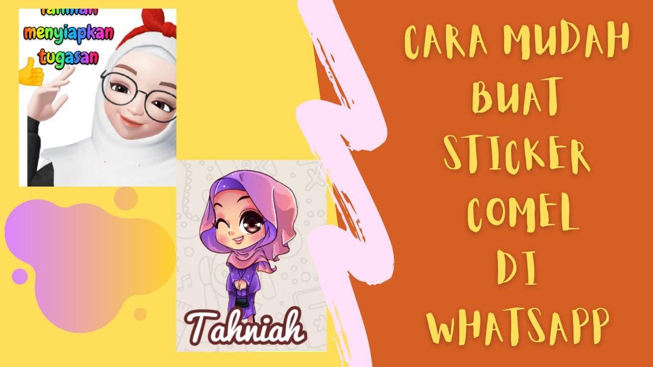 Tutorial mudah | Jom buat sticker comel di whatsapp - YouTube