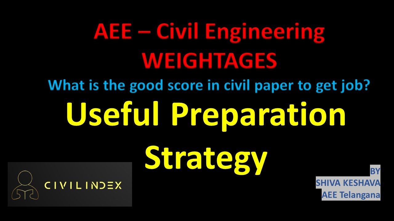 AEE preparation strategy | civil engineering weightages | important ...