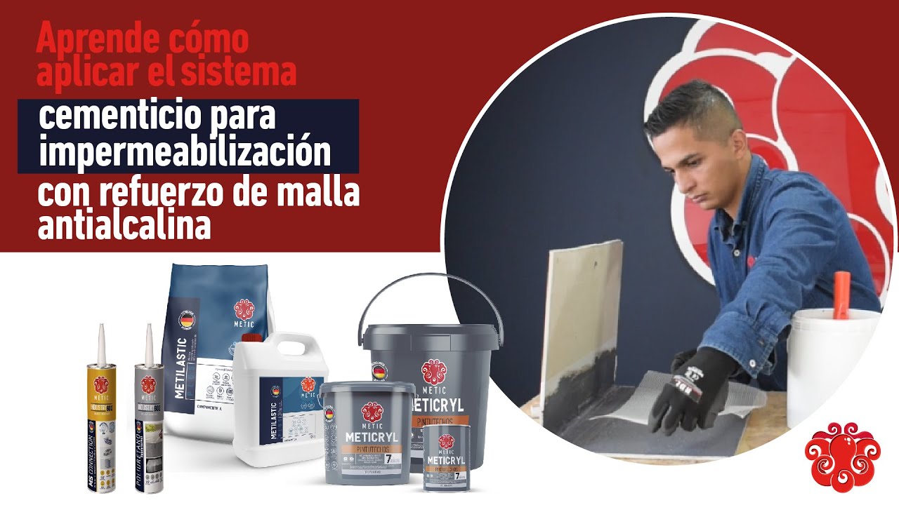 sistema cementicio para impremeabilización con refuerzo de malla ...