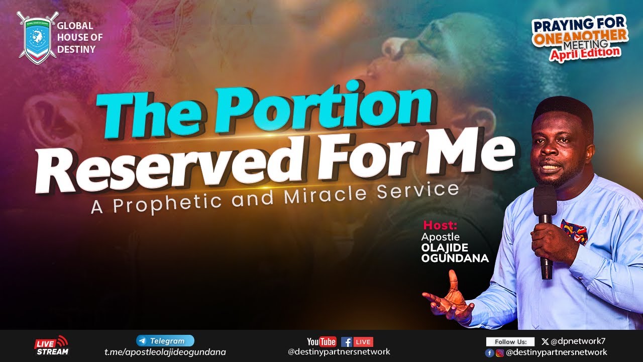 The Portion Reserved For Me || Praying For One-Another Meeting ...