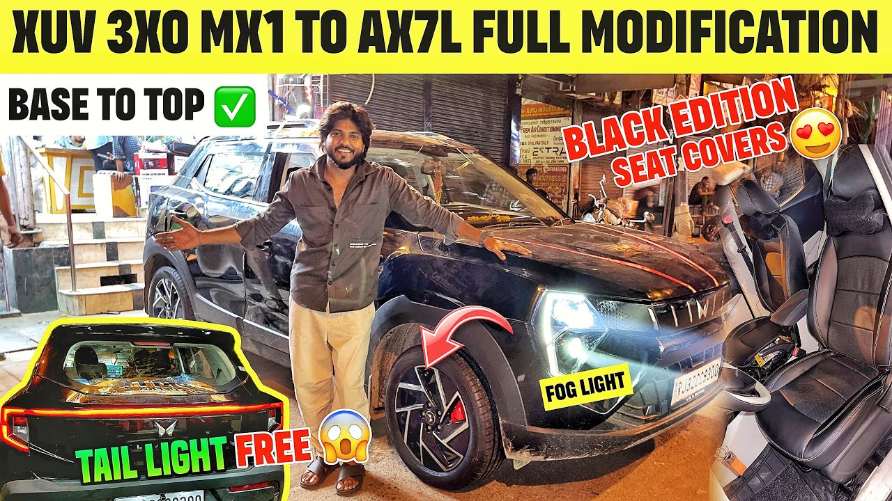 2024 MAHINDRA XUV 3XO MODIFIED BASE MODEL TO TOP😍 MX1 TO AX7L 3XO ...