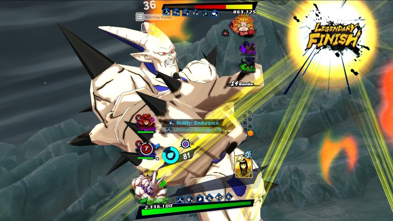 LF OMEGA SHENRON Legendary Finish on Full-Screen Landscape Mode ...