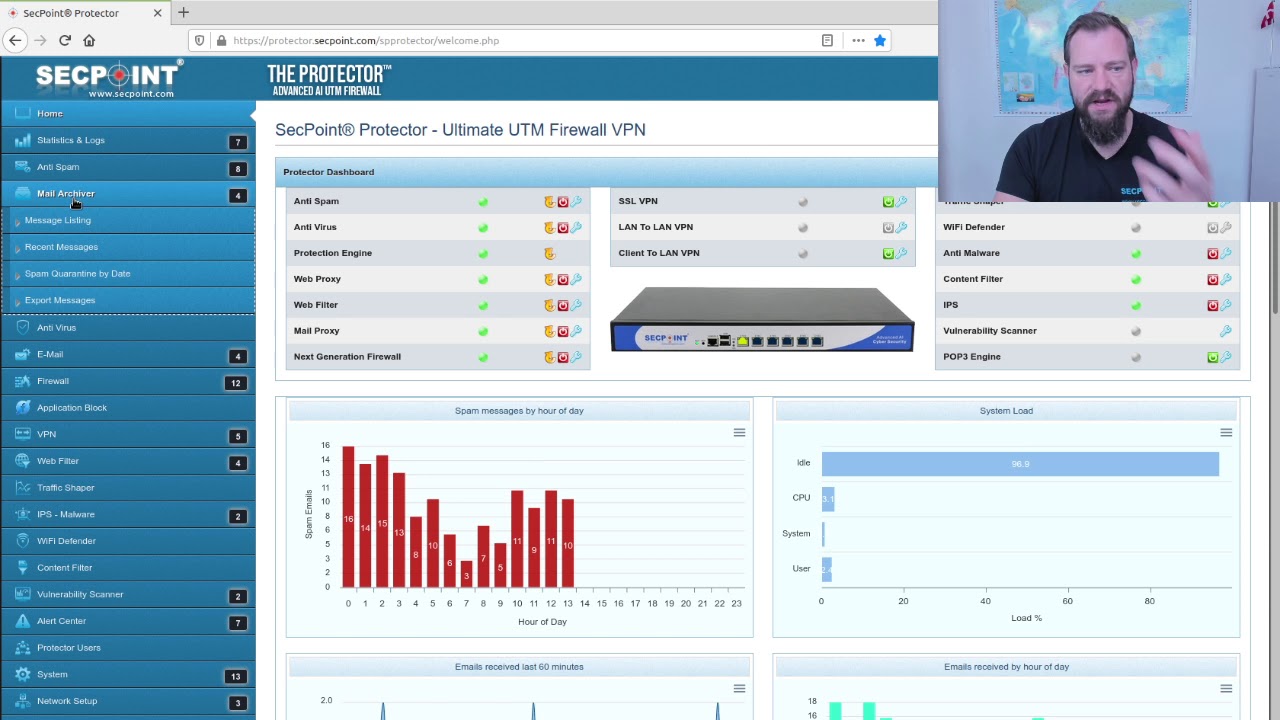 SecPoint Protector Quarantine AntiSpam - YouTube