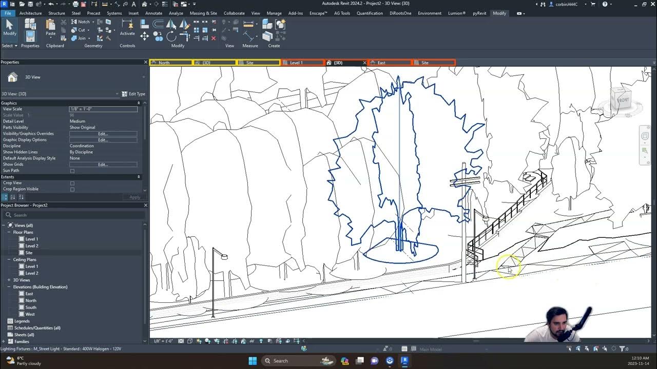 Revit Tutorial - How to Import the site and create a new file (Part 1/3) - YouTube