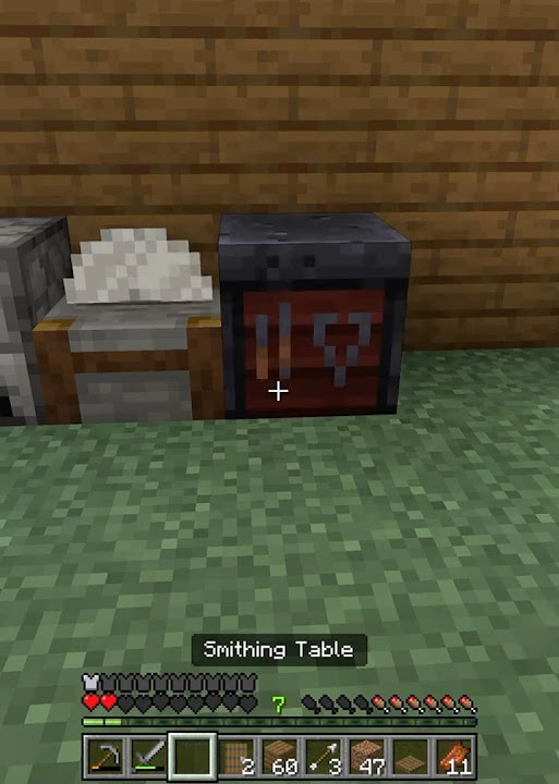 MINECRAFT HOW TO CRAFT A SMITHING TABLE - YouTube