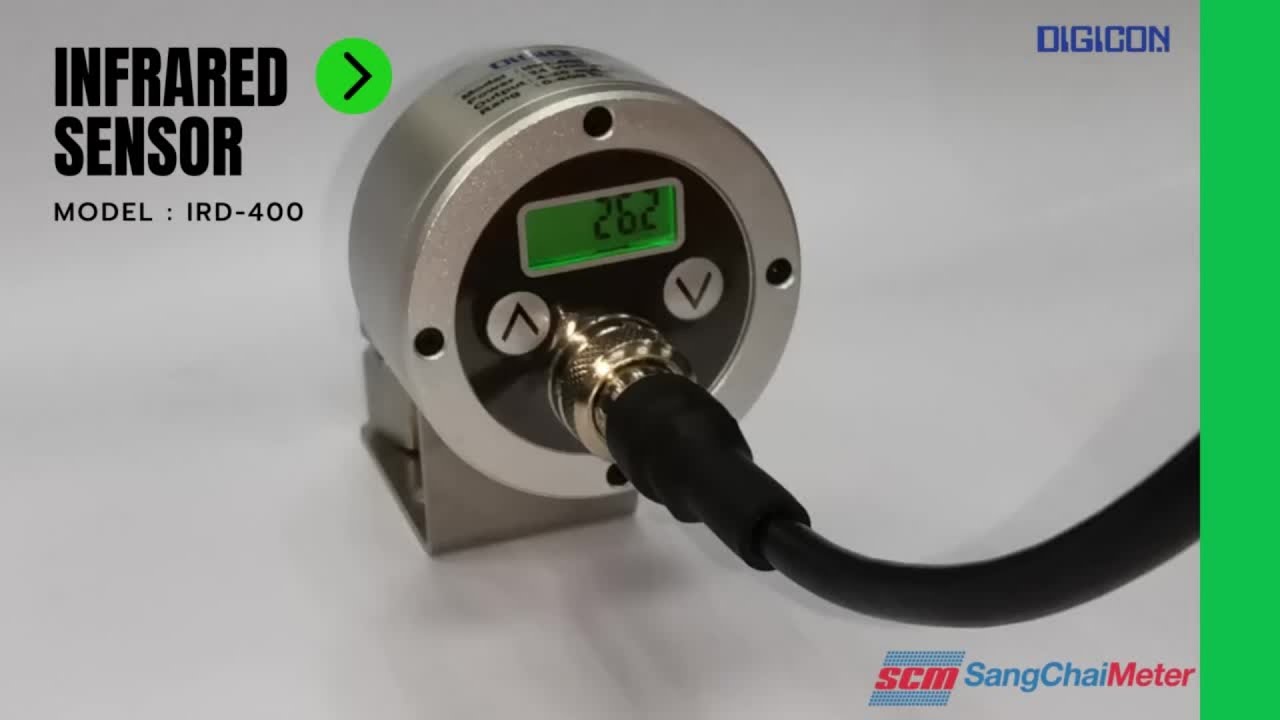 Infrared Sensor Model: IRD-400 เซนเซอร์วัดอุณหภูมิแบบเรด - YouTube