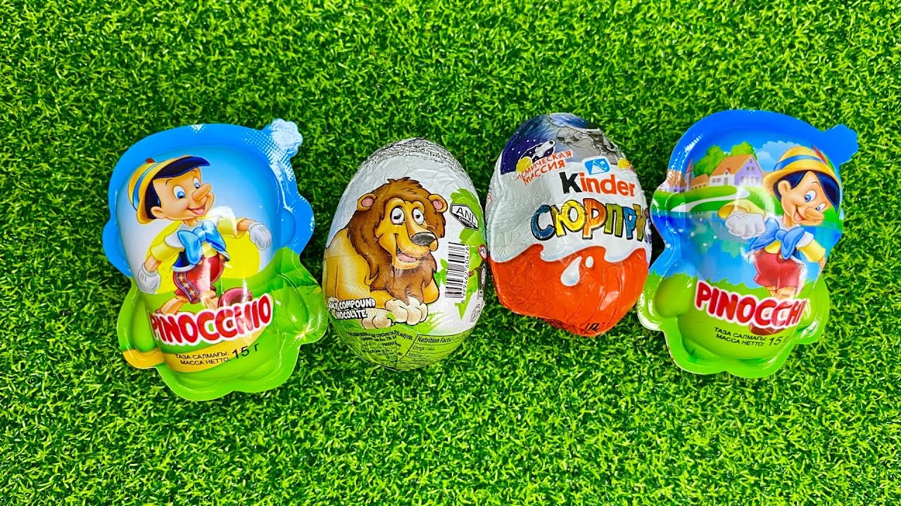 Satisfying | Unboxing Kinder EGG Video I| ASMR 🍭more eggs 🥚 #unboxing # ...