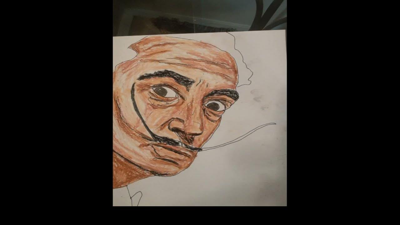 Figure Portrait Drawing, Time lapse portrait, Surreal art, Oil pastel ...