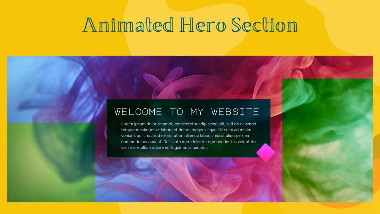 Animated Hero Section Using Only Html And Css Step By Step Tutorial 1578