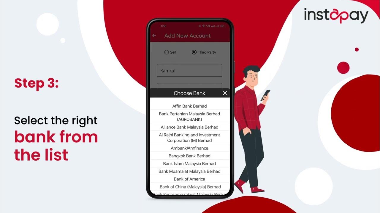 Instapay How To Third-Party Bank Transfer Feature - YouTube