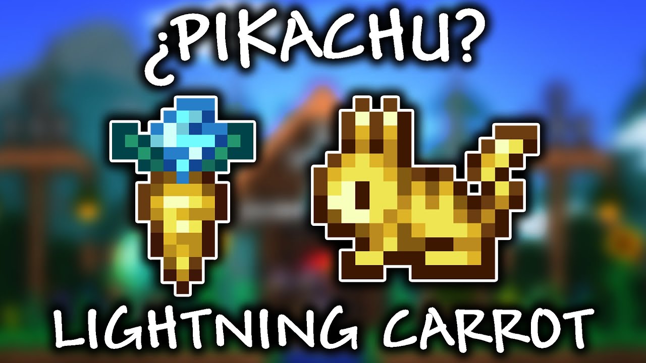 ¿Pikachu en Terraria? | Como conseguir la Lightning Carrot en Terraria ...