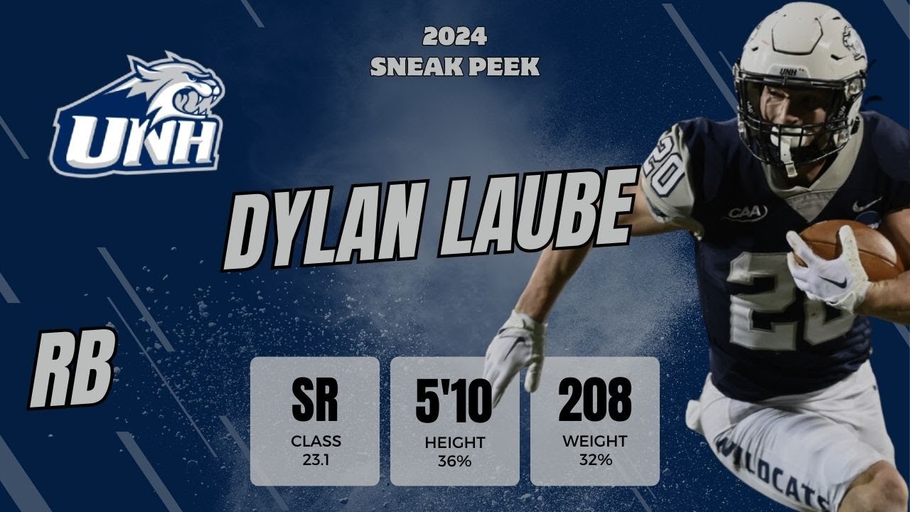 2024 Rookie Sneak Peek: Dylan Laube, RB New Hampshire - YouTube