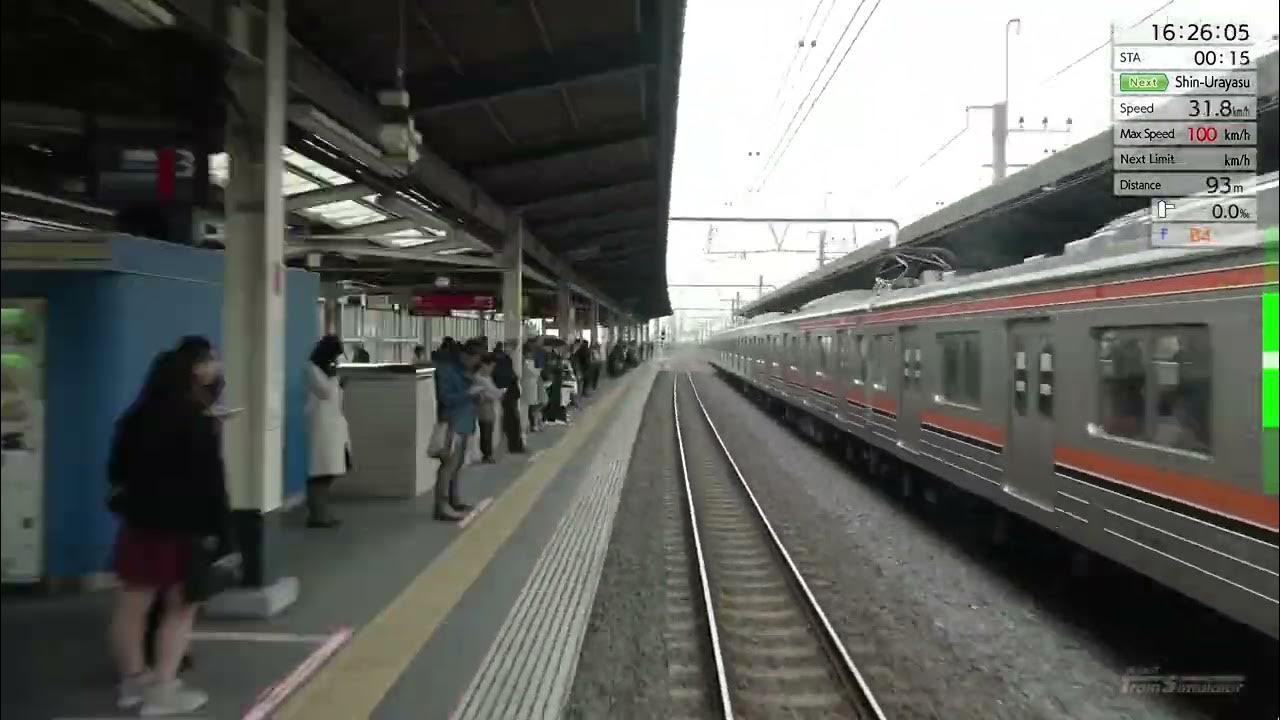 JR East Train Simulator: Keiyo Line (Soga to Tokyo) Timelapse - YouTube