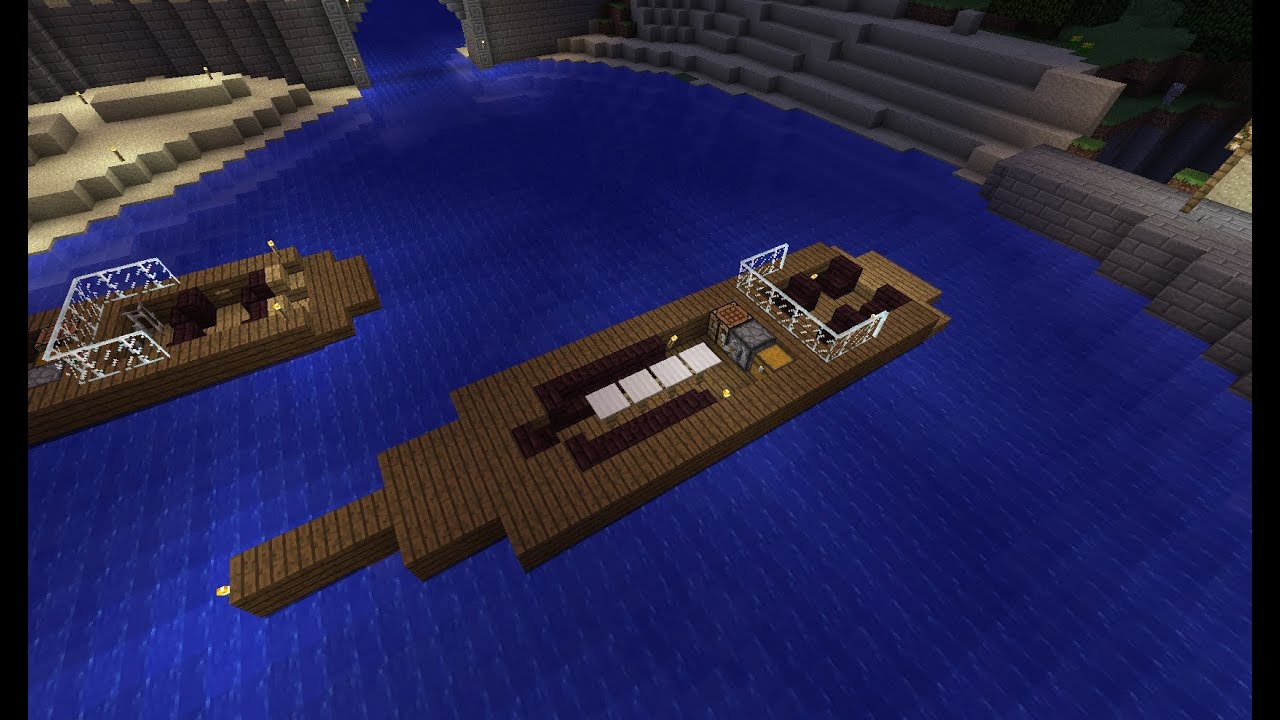 How to make a Speedboat in Minecraft - YouTube