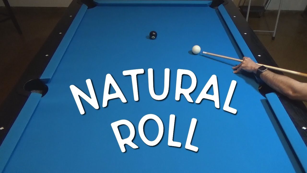 Pool Lesson: Natural Roll Of The Cue Ball With A Center Ball Hit - YouTube