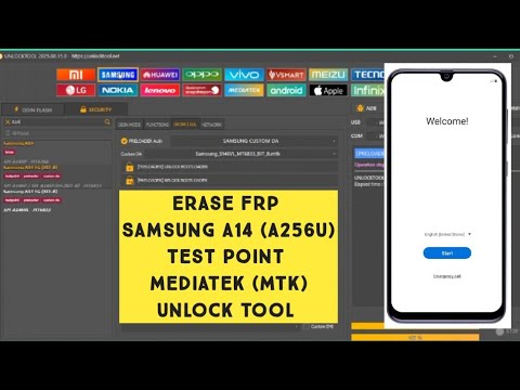 Erase Frp Samsung A14 (A146U) Bit B con Unlock Tool - YouTube