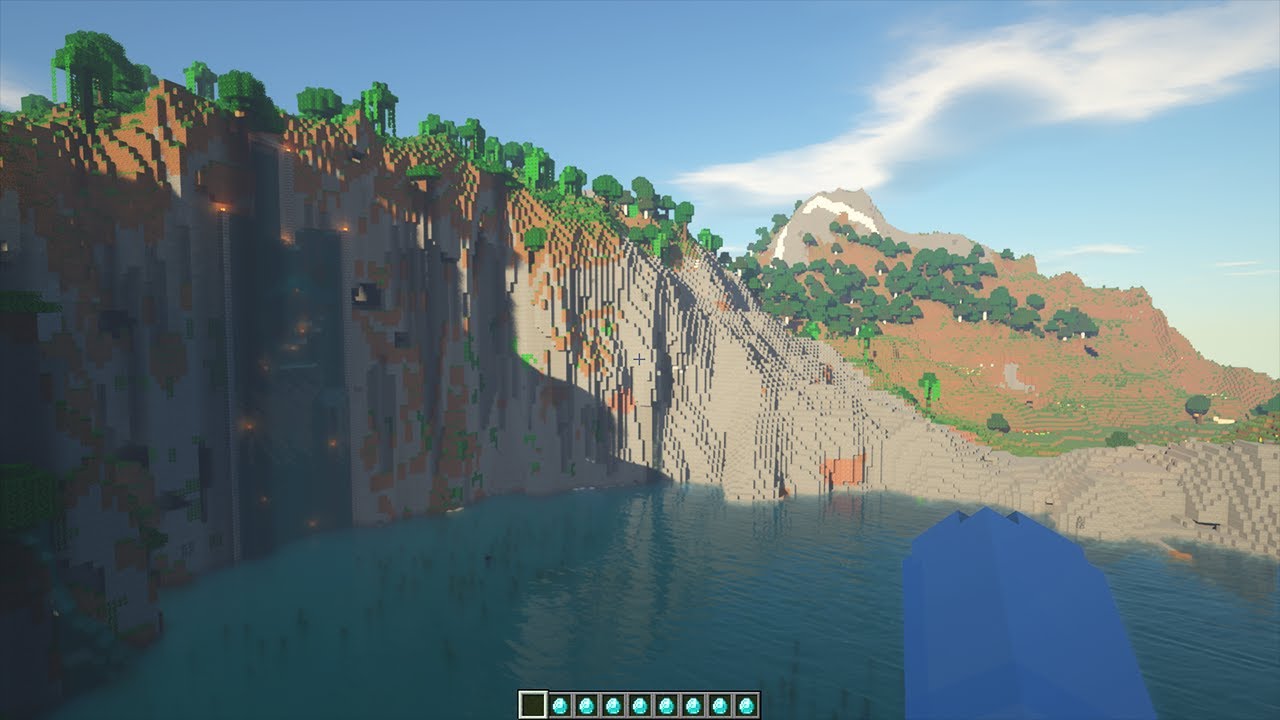 10:52 minutes of Building a Beautiful Waterfall in Minecraft (Relaxing ...