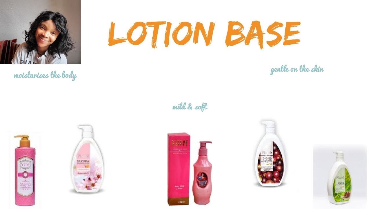 Lotion Base | Whitening Lotion Base | Effective Moisturisers - YouTube