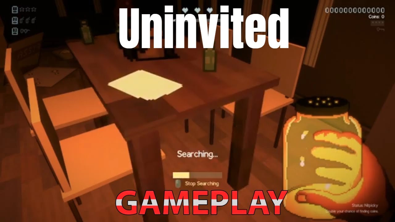 Uninvited - Indie Horror Game(GAMEPLAY) - YouTube
