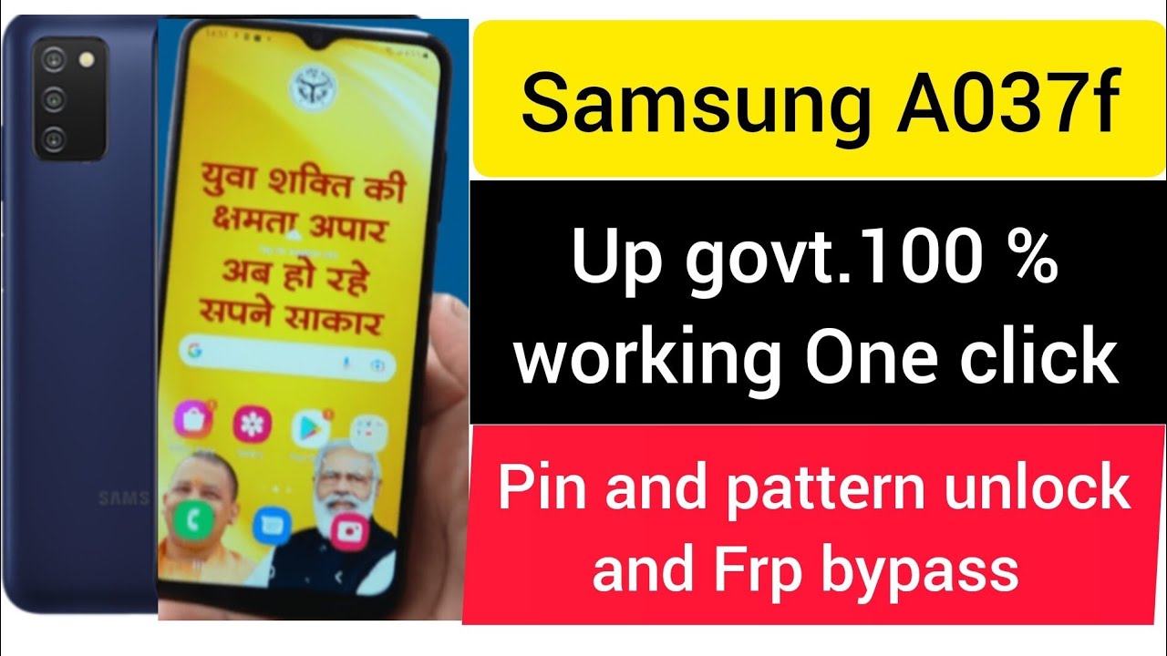 Samsung A037f (A03s) pattern unlock | Samsung A037f frp bypass ...