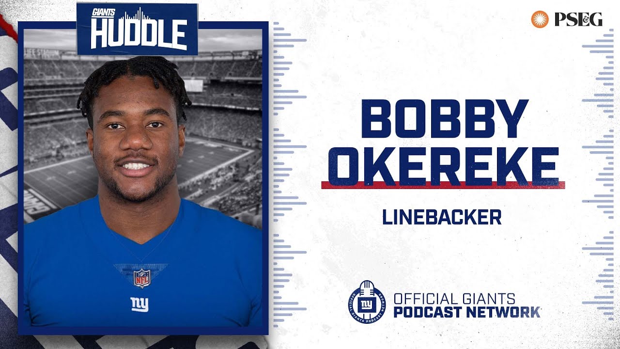 Bobby Okereke Talks First Day as a New York Giant | Giants Huddle - YouTube