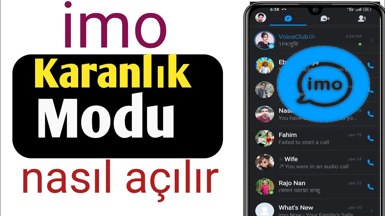Karanlık Mod Nasıl Yapılır imo -imo karanlık mod açık karanlık modu ...